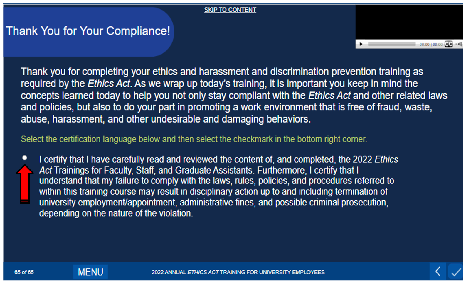 Complete your Mandatory Compliance Trainings | Help - Illinois State